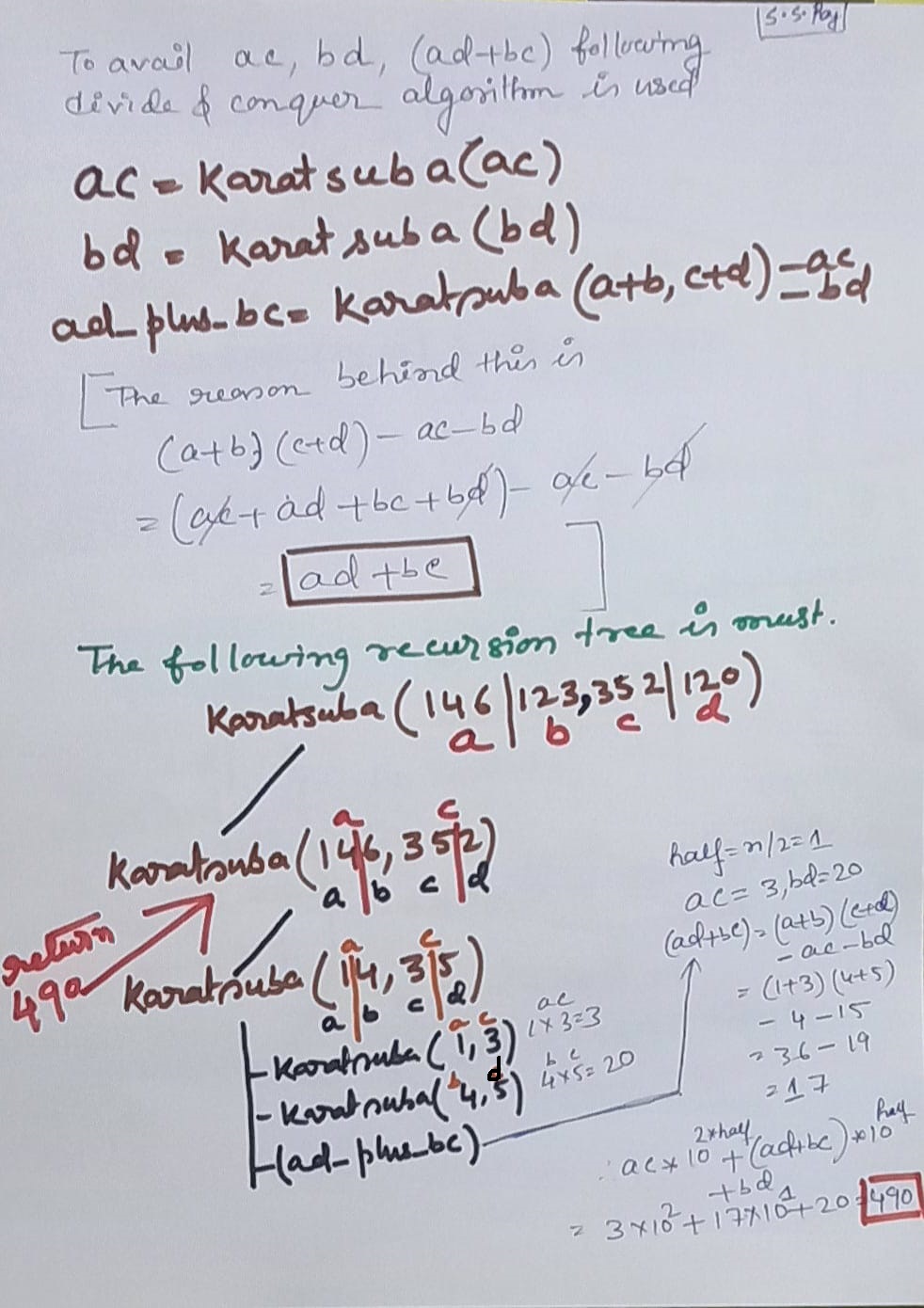 Karatsuba algorithm : a divide & conquer approach – cyberenlightener.com